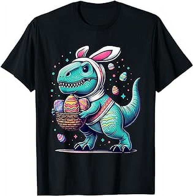 Easter Bunny T Rex Dinosaur Eggs Boys Girls Kids Men Woman T-Shirt ...