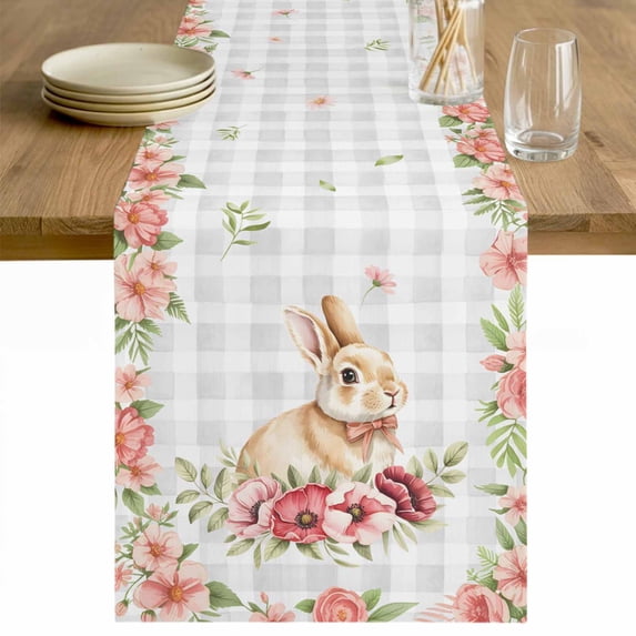 Easter Bunny Table Runner 36 Inches Long Farmhouse Dress Scarves ...