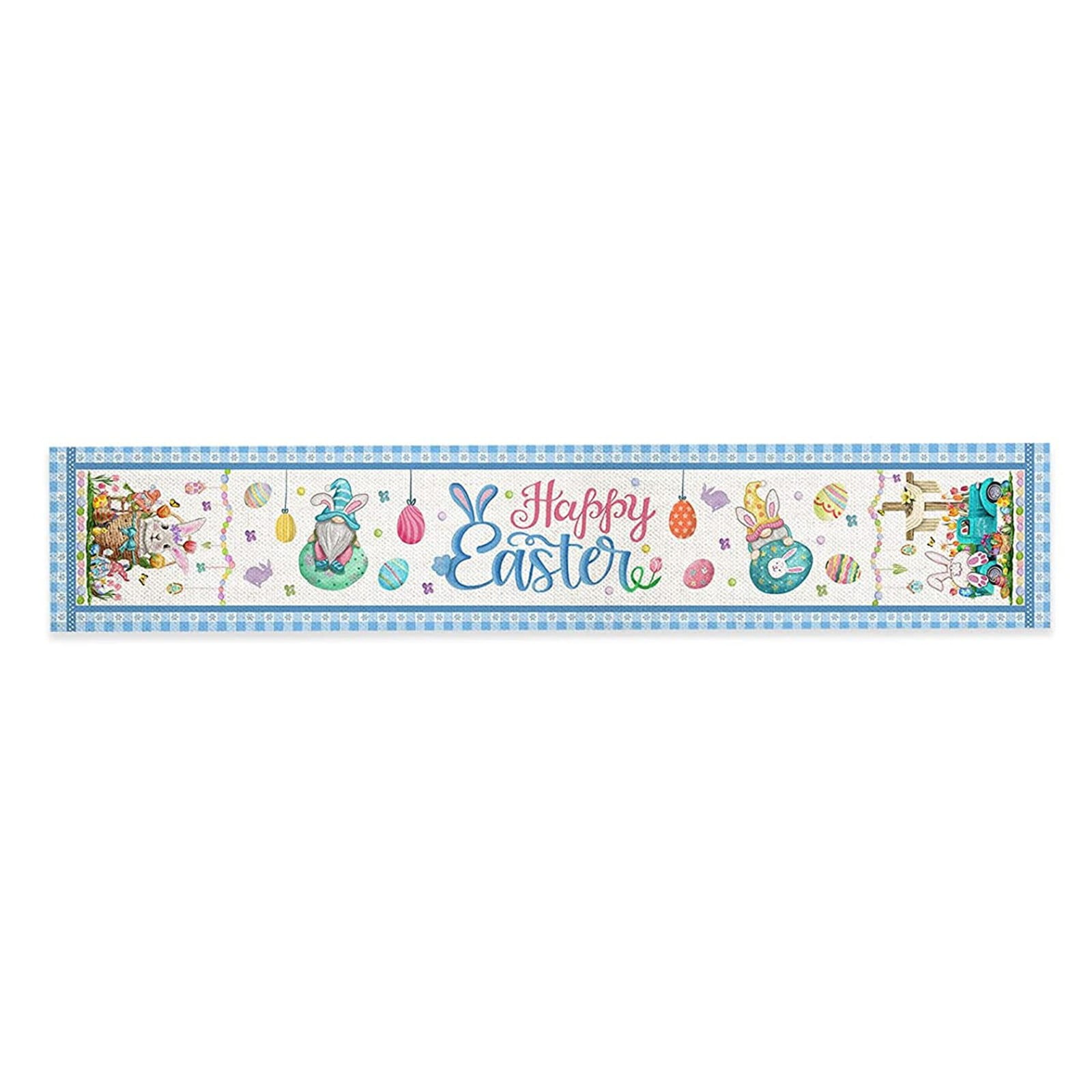 Easter Bunny Table Runner,Easter Table Runner Buffalo Pattern,Bunny ...