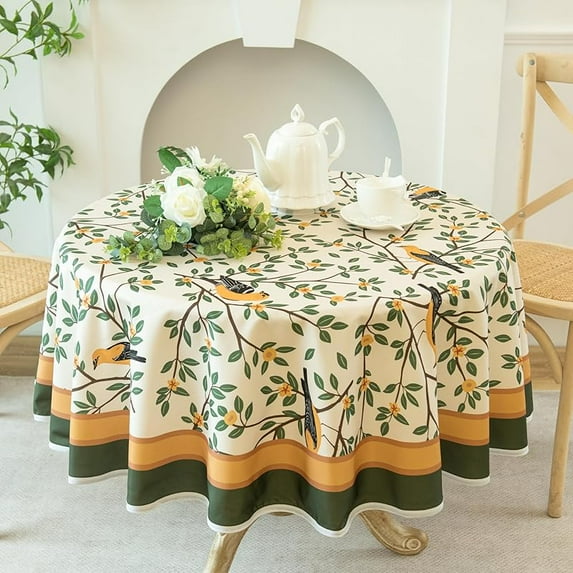 Easter Bunny Tablecloth Waterproof – Spring Floral Print Rectangular ...