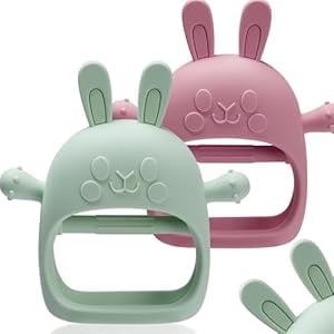 Easter Bunny Teethers for Babies 6-12 Months, Bunny Teethers,Food Grade ...