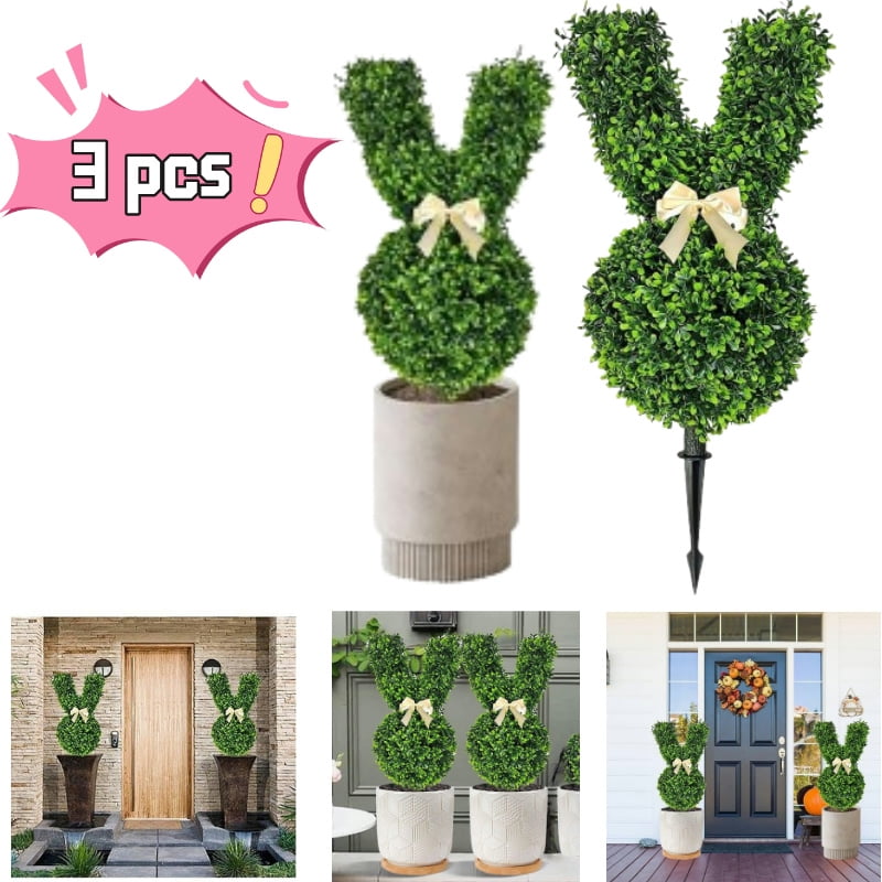Easter Bunny Topiary - Topiary Bunnies In Artificial Boxwood – Adorable ...