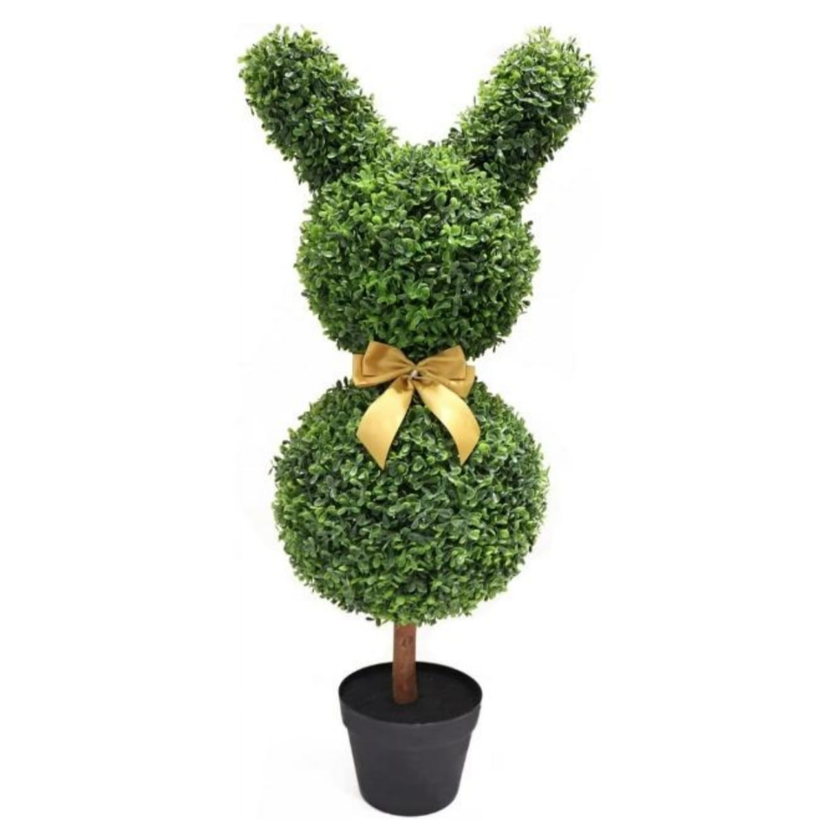 Easter Bunny Topiary, Green Artificial Bunny-Shaped Topiary Tree Pot ...