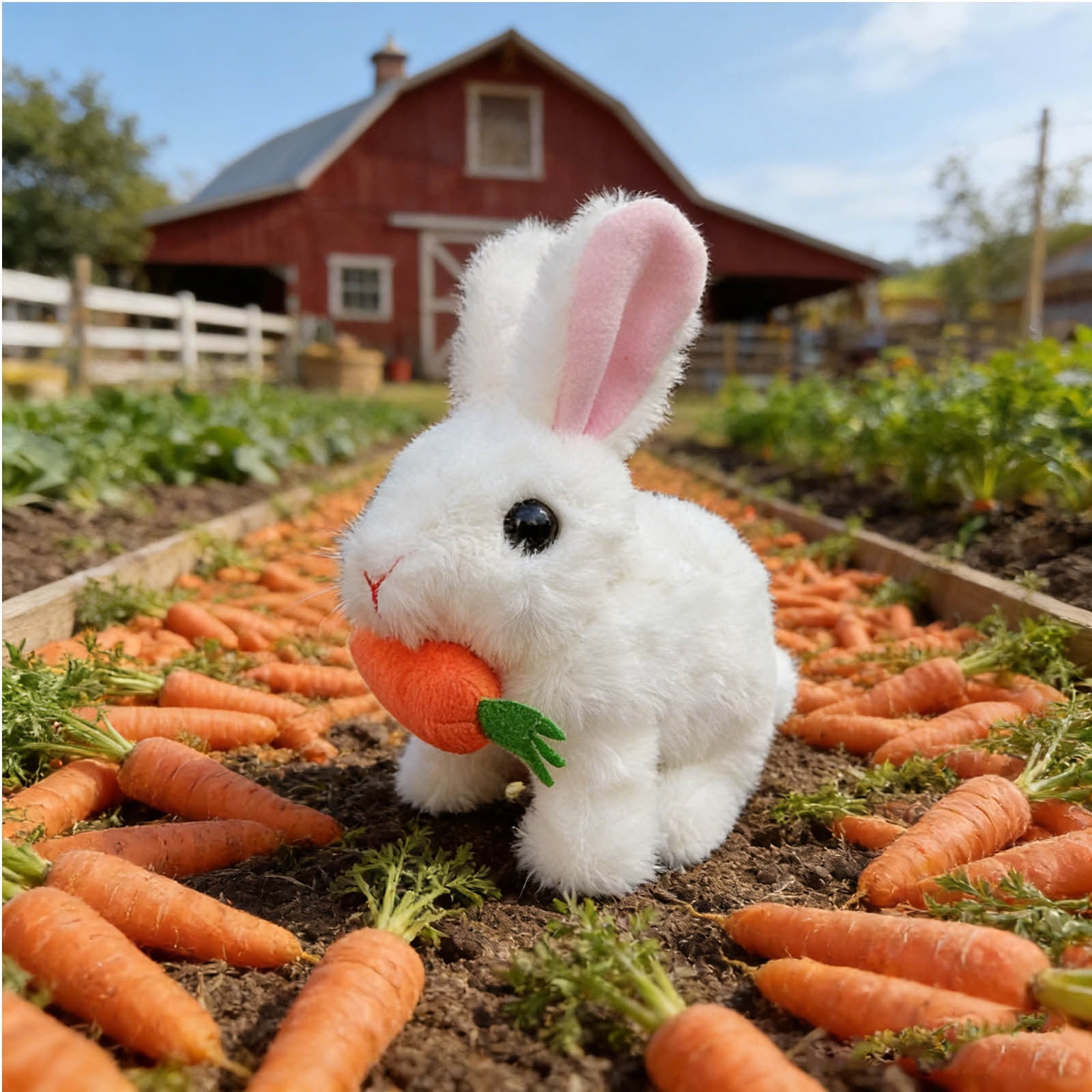Easter Bunny Toy Interactive Hopping Electronic Pet Rabbit with Sounds ...