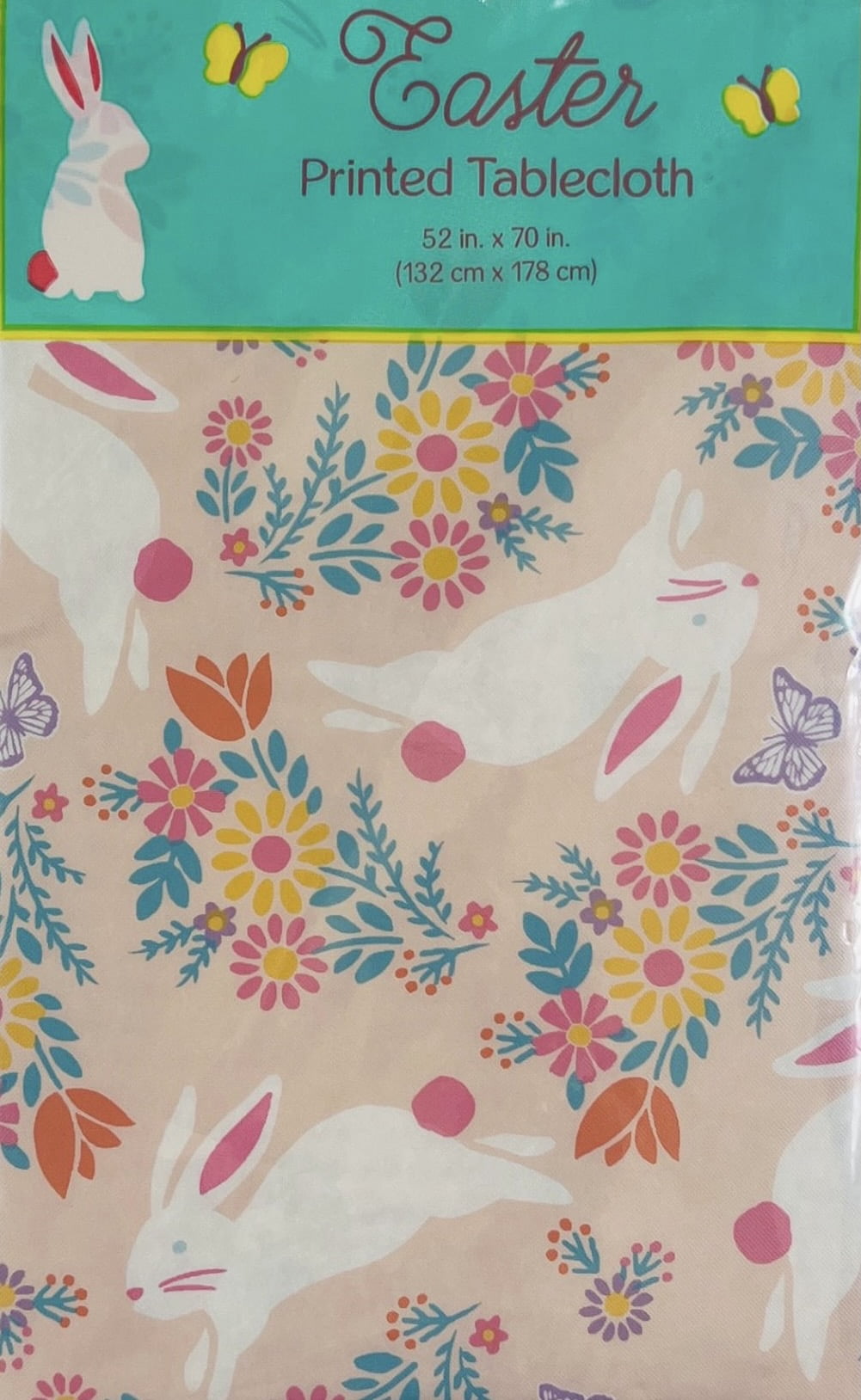 Serafina Home Easter Bunny Vinyl Tablecloth, Spring Welcome Signs to ...