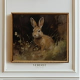 Easter Bunny Wall Art, Vintage Easter Print, Spring, Dark Rustic ...