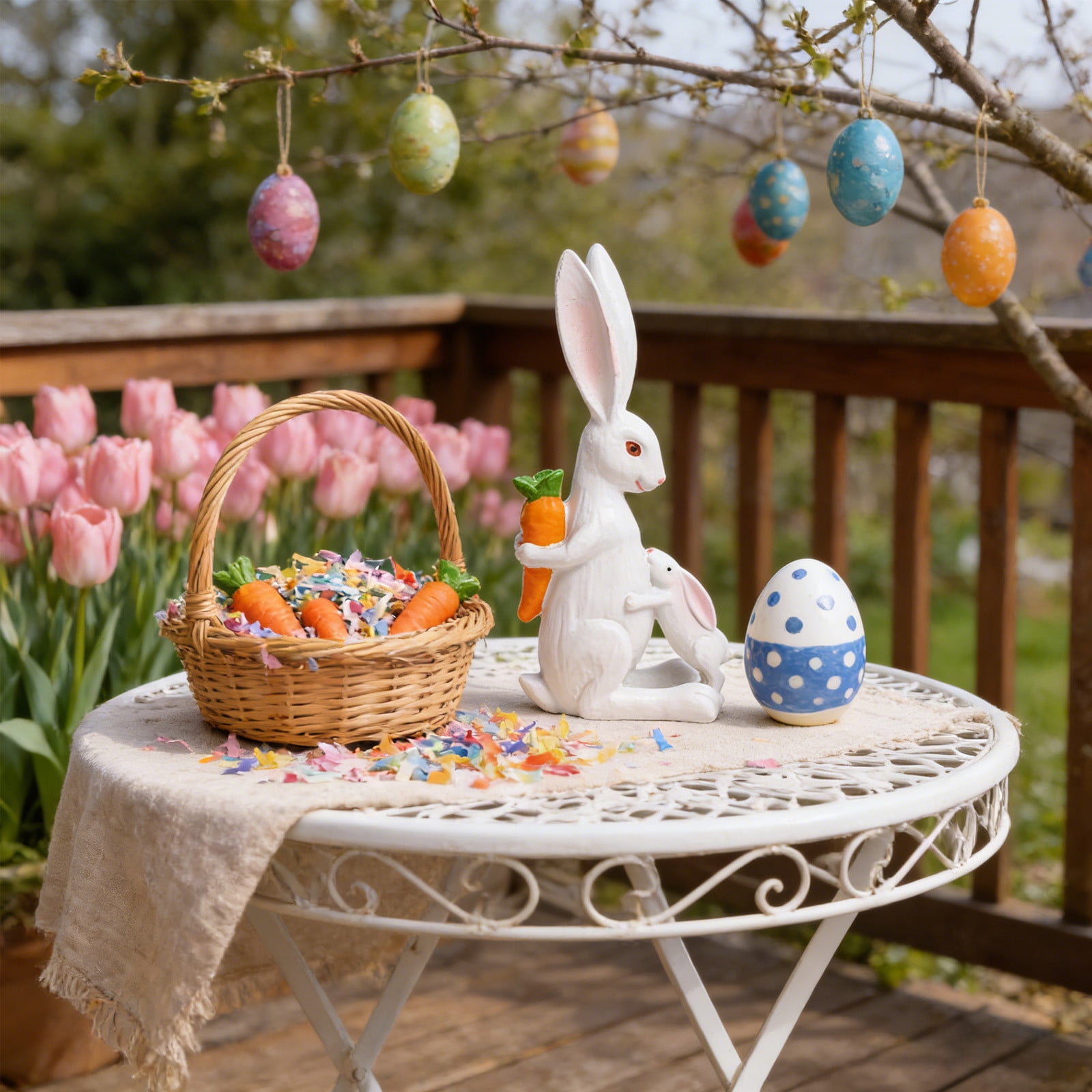 Easter Bunny With Carrot Resin Ornament - Walmart.com