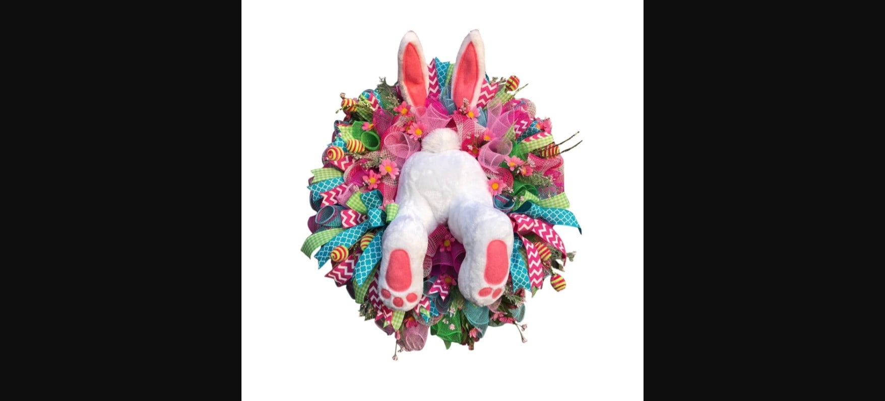 Easter Bunny Wreath Easter Decorations Sale Alert This 21 - inch Easter ...