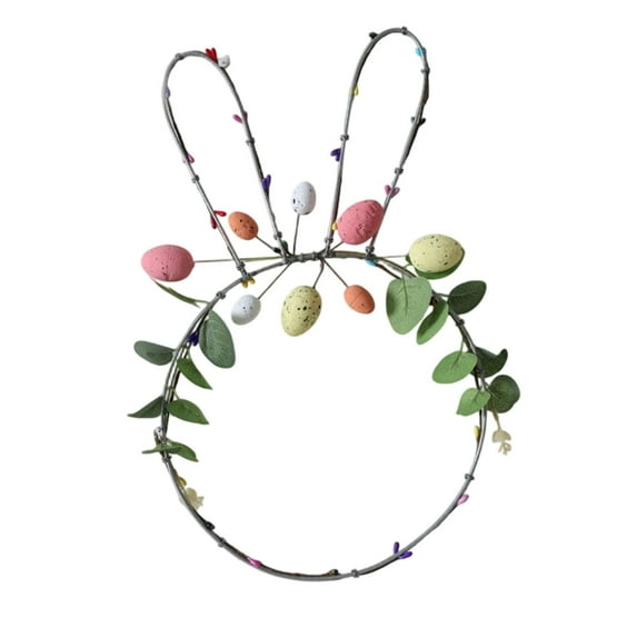 Easter Bunny Wreaths with Eggs, Easter Bunny Rattan Wreath,Branches and ...