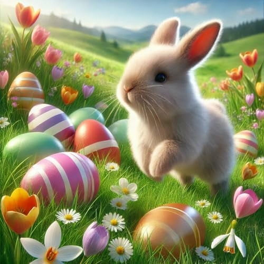 Easter Bunny and Eggs 1000 Wooden Puzzles, Brain Challenge Puzzle Games ...