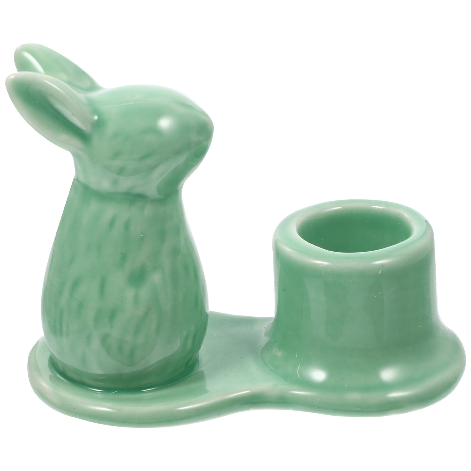 Easter Candle Holder Ceramic Rabbit Candle Holder Decorative Bunny ...