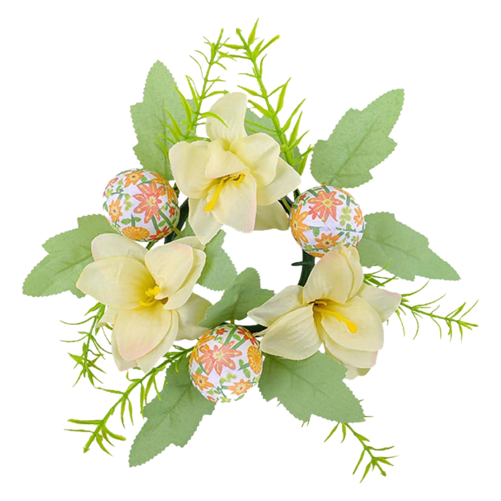 Easter Candle Wreath Rings Easter Egg Candle Rings Wreaths Spring ...