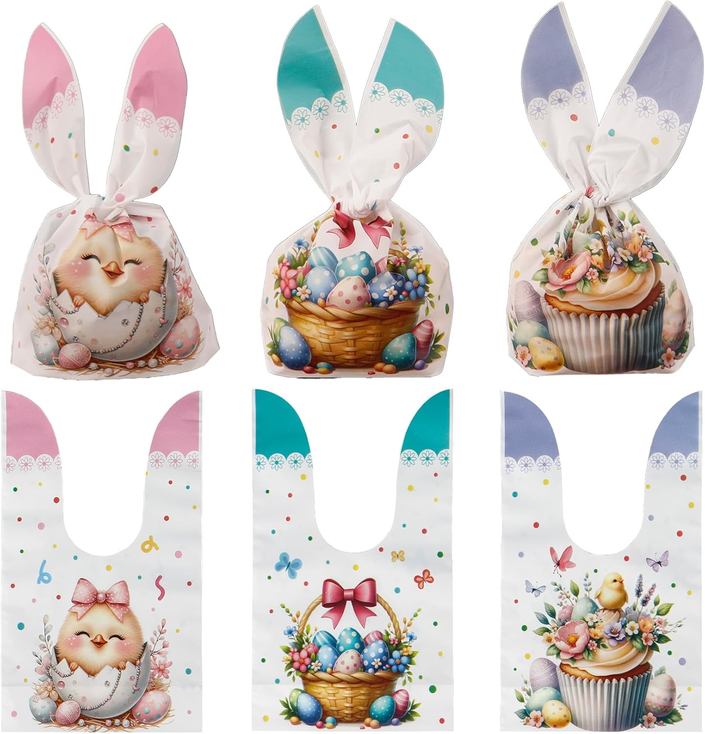 Easter Candy Bags, 50 Easter Gift Bags, Easter Candy Bags, Easter Candy ...