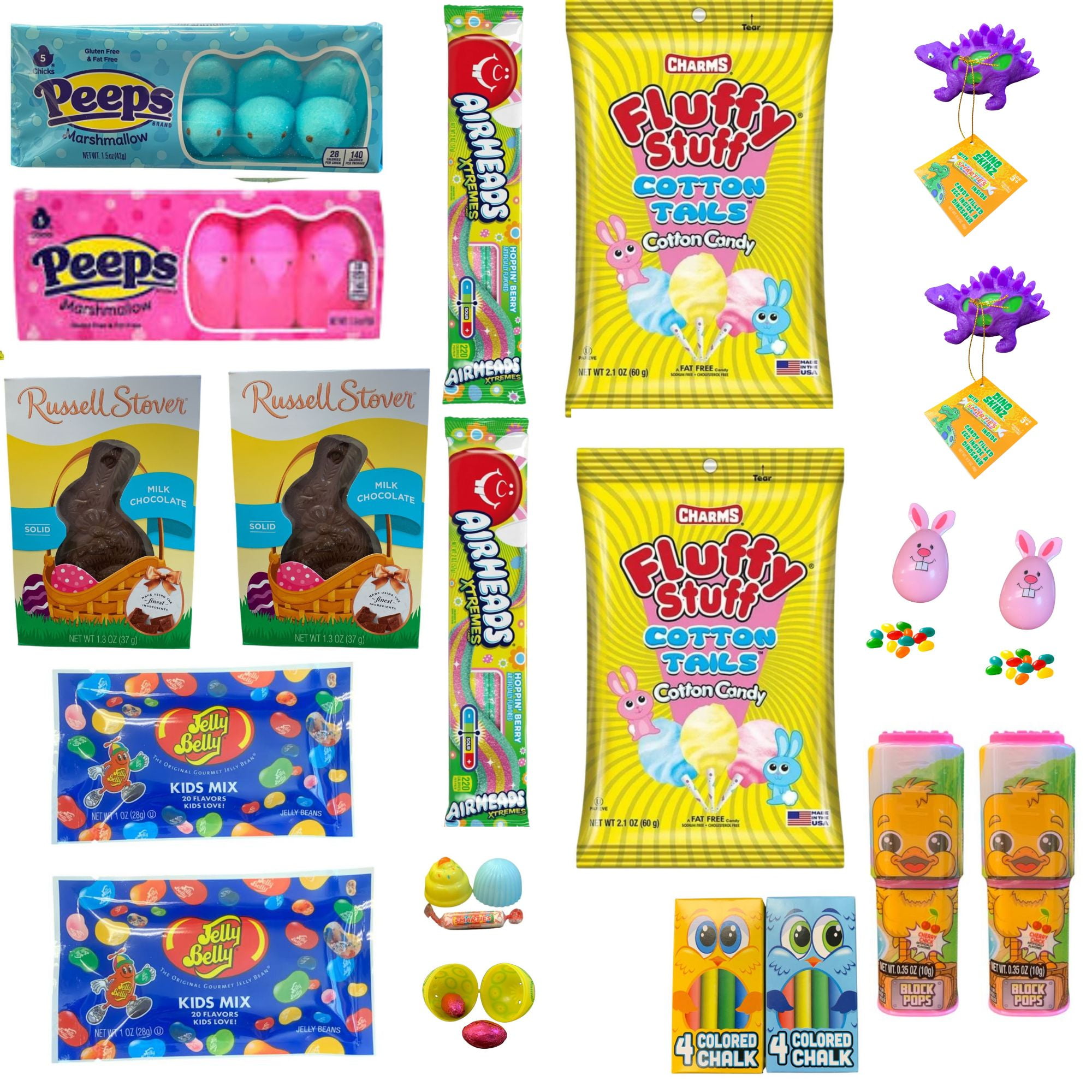 Easter Candy Gift Set for two Includes Russell Stover Milk Chocolate ...