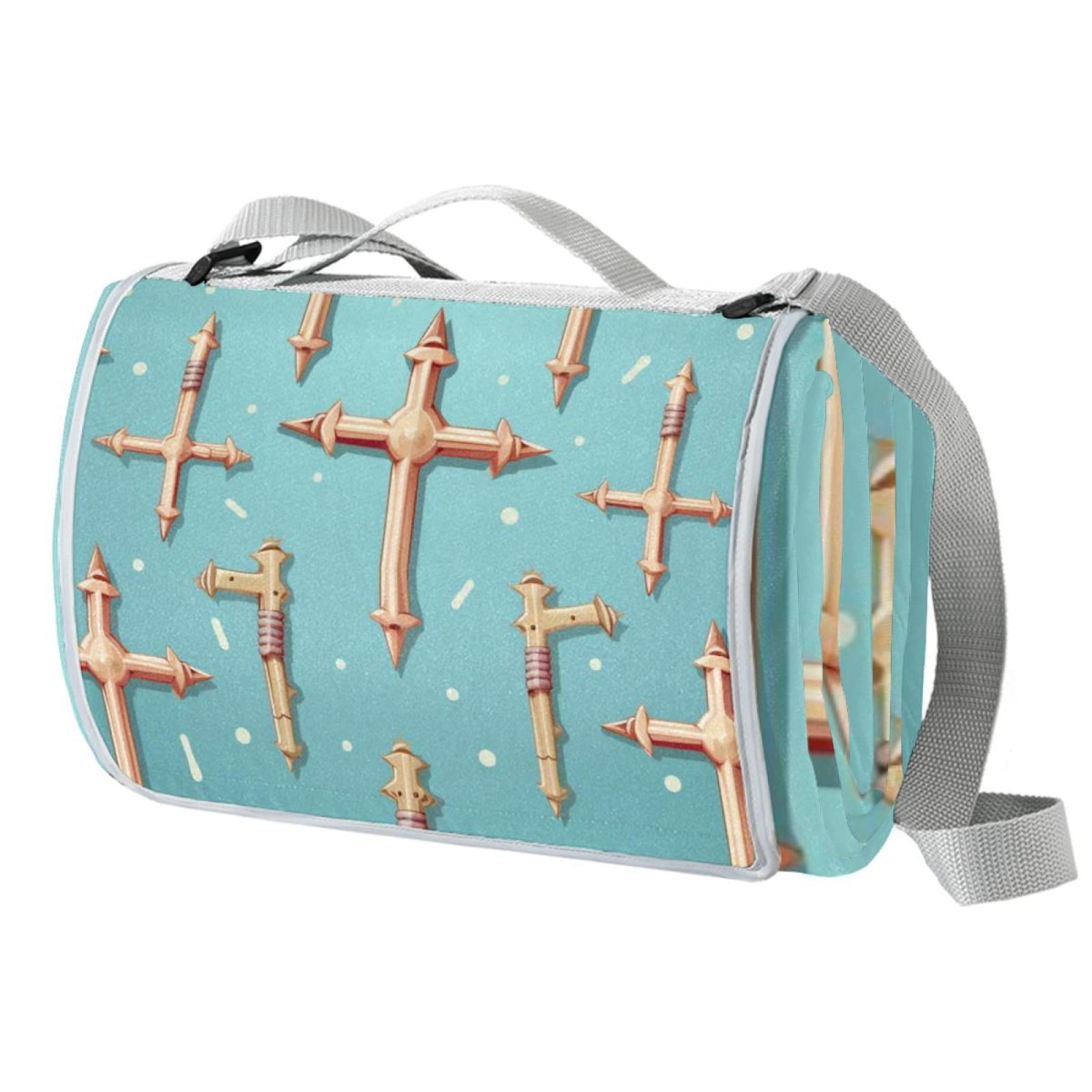 Easter Canvas Picnic Blanket Outdoor Waterproof Portable Mat for ...