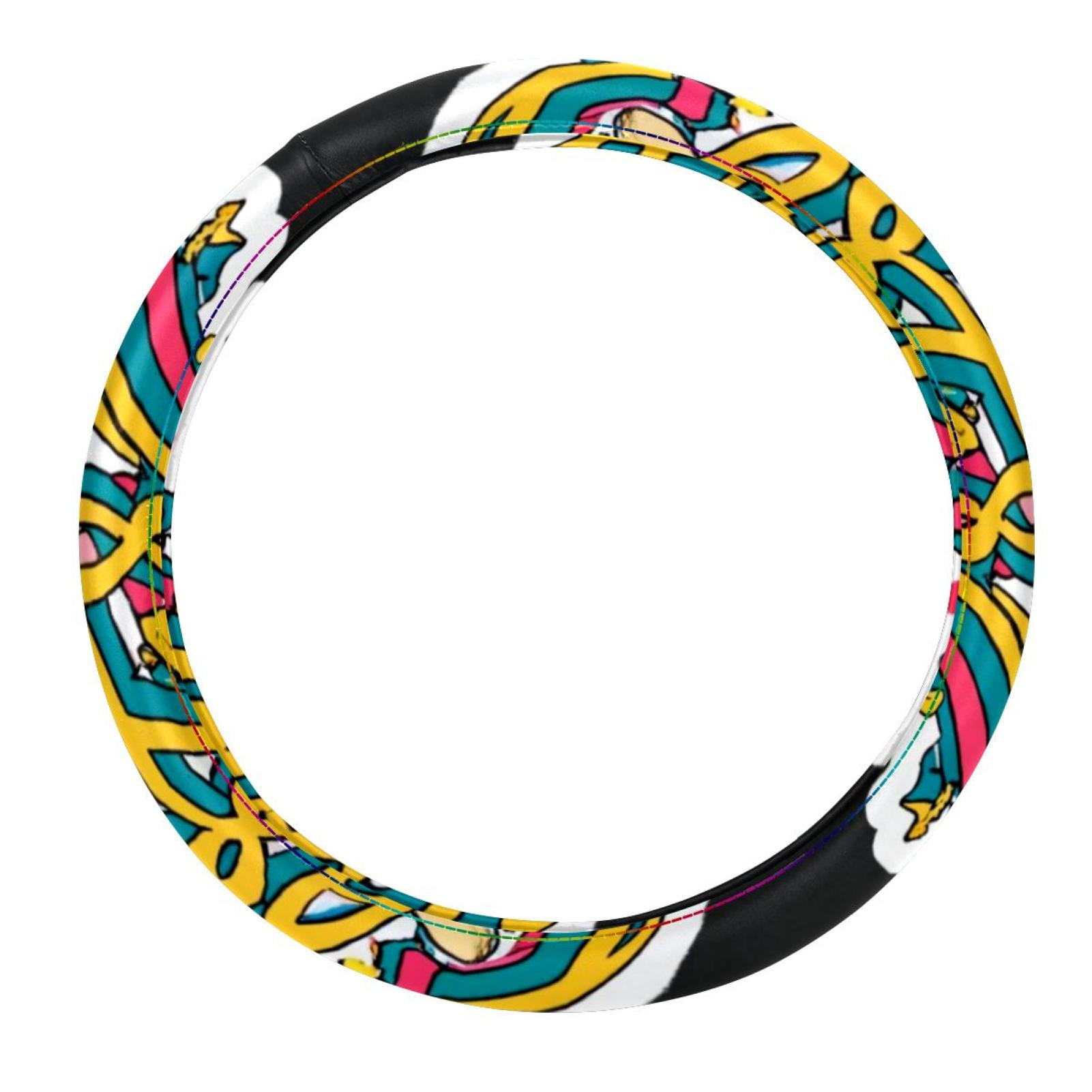 Easter Car Wheel Covers Steering Wheel Cover 14.5 Inch Printing PVC ...