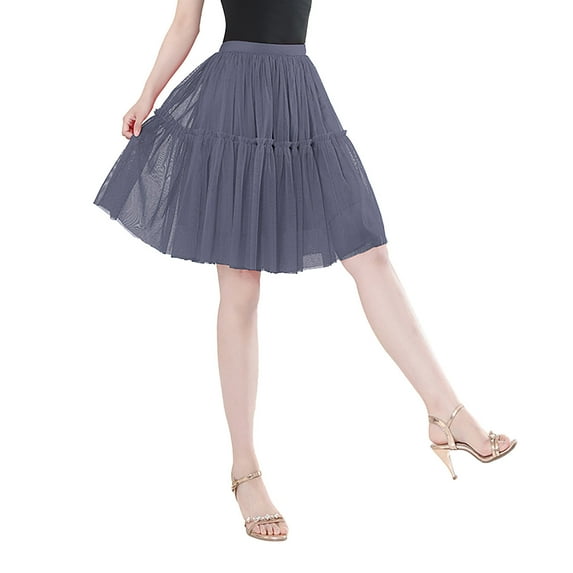 Easter Carnival Elegant High Waist Ballet Tutu Skirt With Ruffle Hem ...