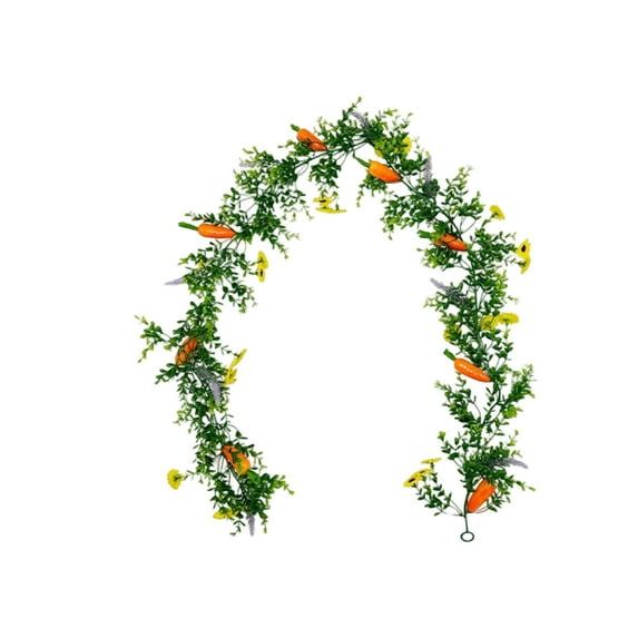Easter Carrot Garland - 6ft Artificial Vine for Festive Decoration ...