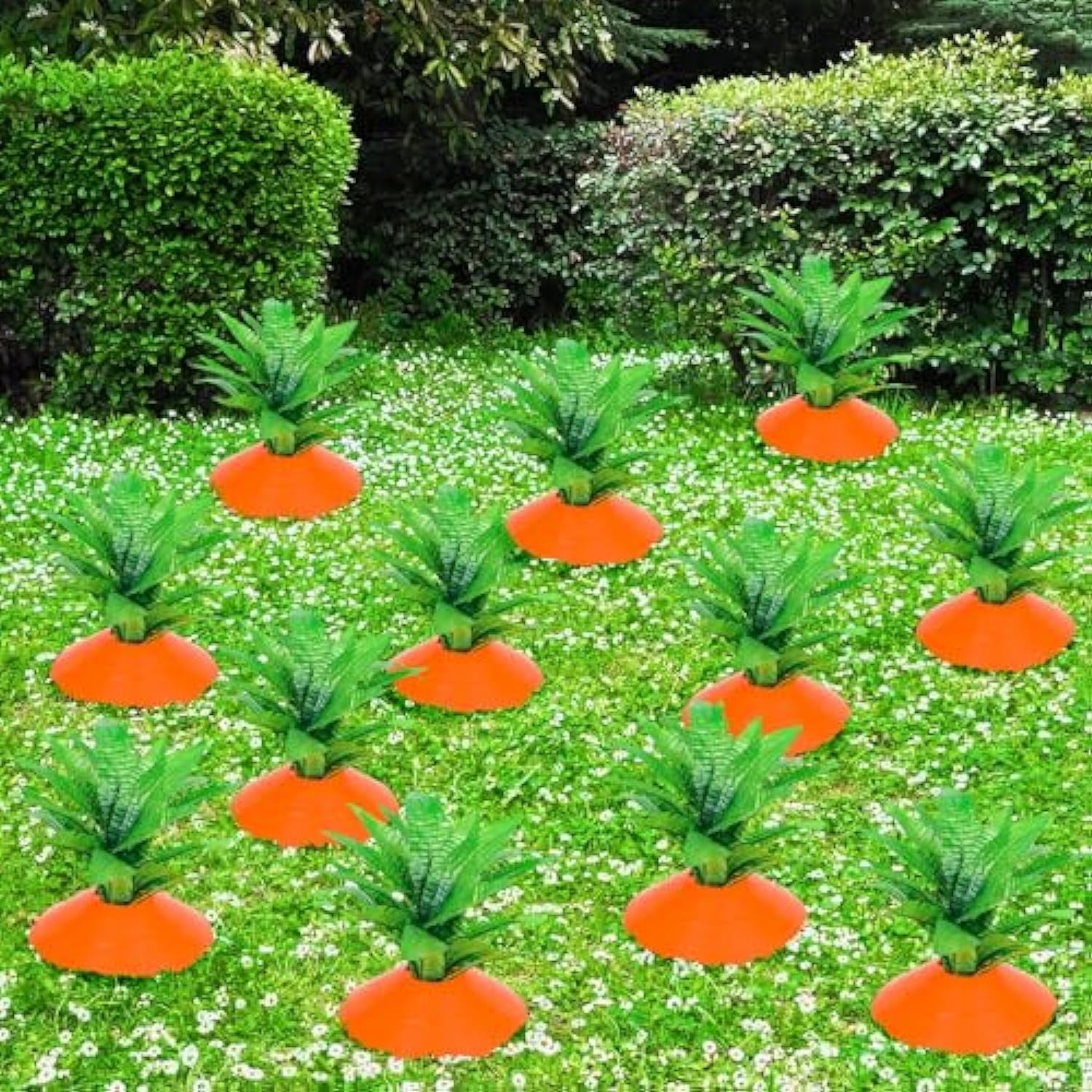 Easter Carrot Patch DIY Kit 12 Pack Easter Carrot Patch Decorations Outdoor Garden Yard Stake ...