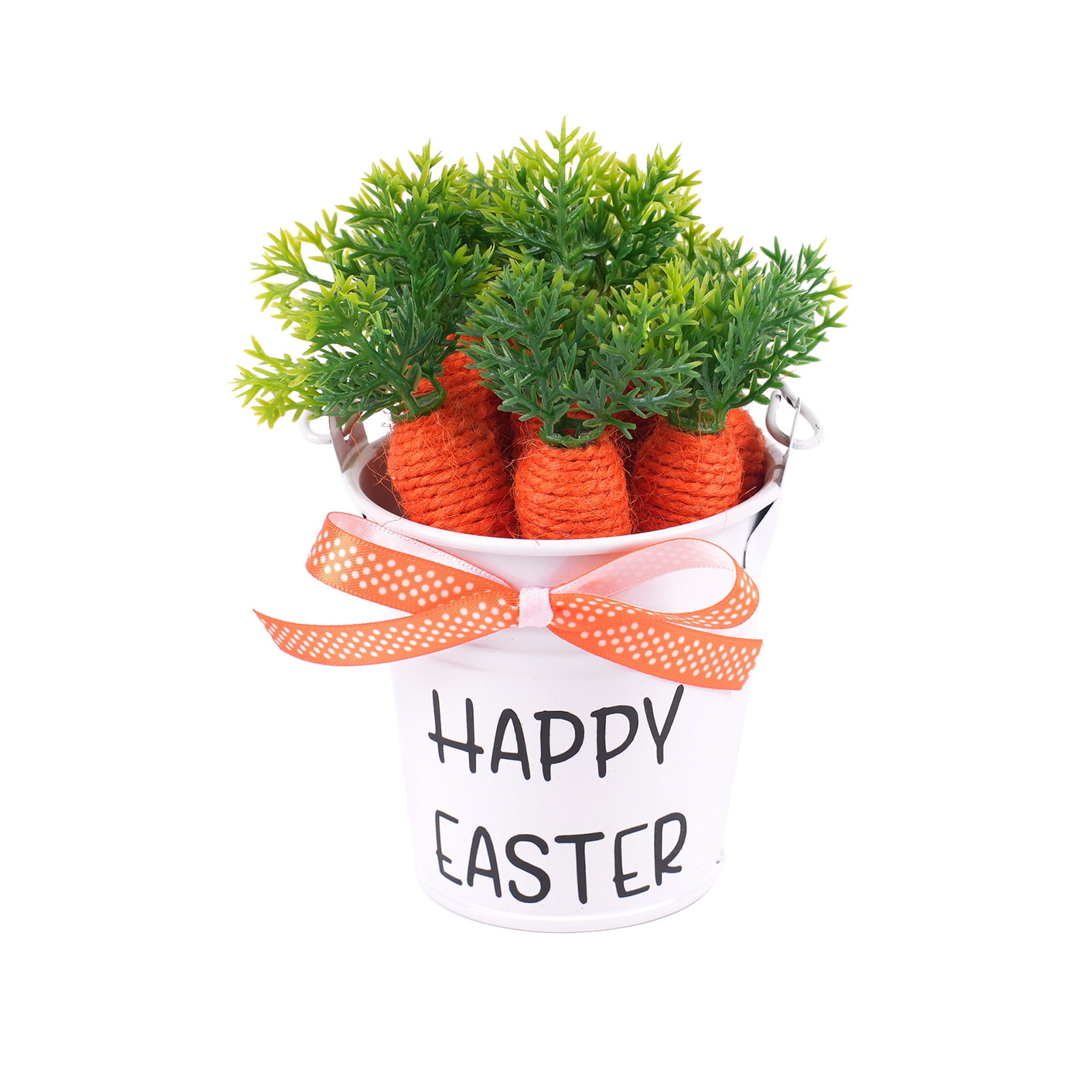 Easter Carrot Planter Pot Desktop Decoration, Spring Bunny Garden ...