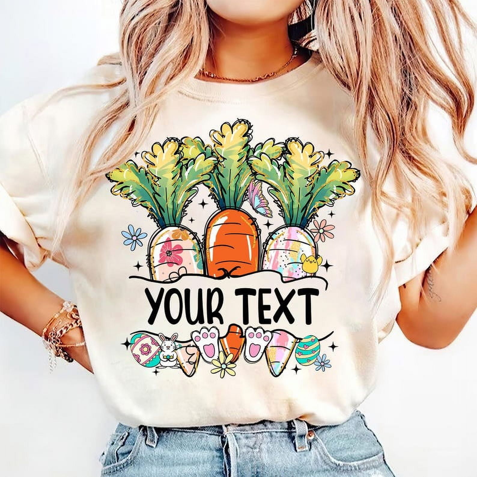 Easter Carrot Shirt, Happy Easter Shirt, Easter Bunny Shirt, Peeps Name ...
