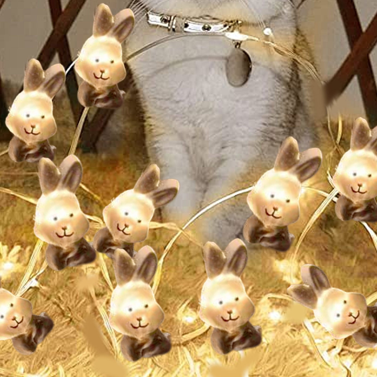 Easter Carrot String Lights 200cm Copper Wire LED Holiday Decoration ...