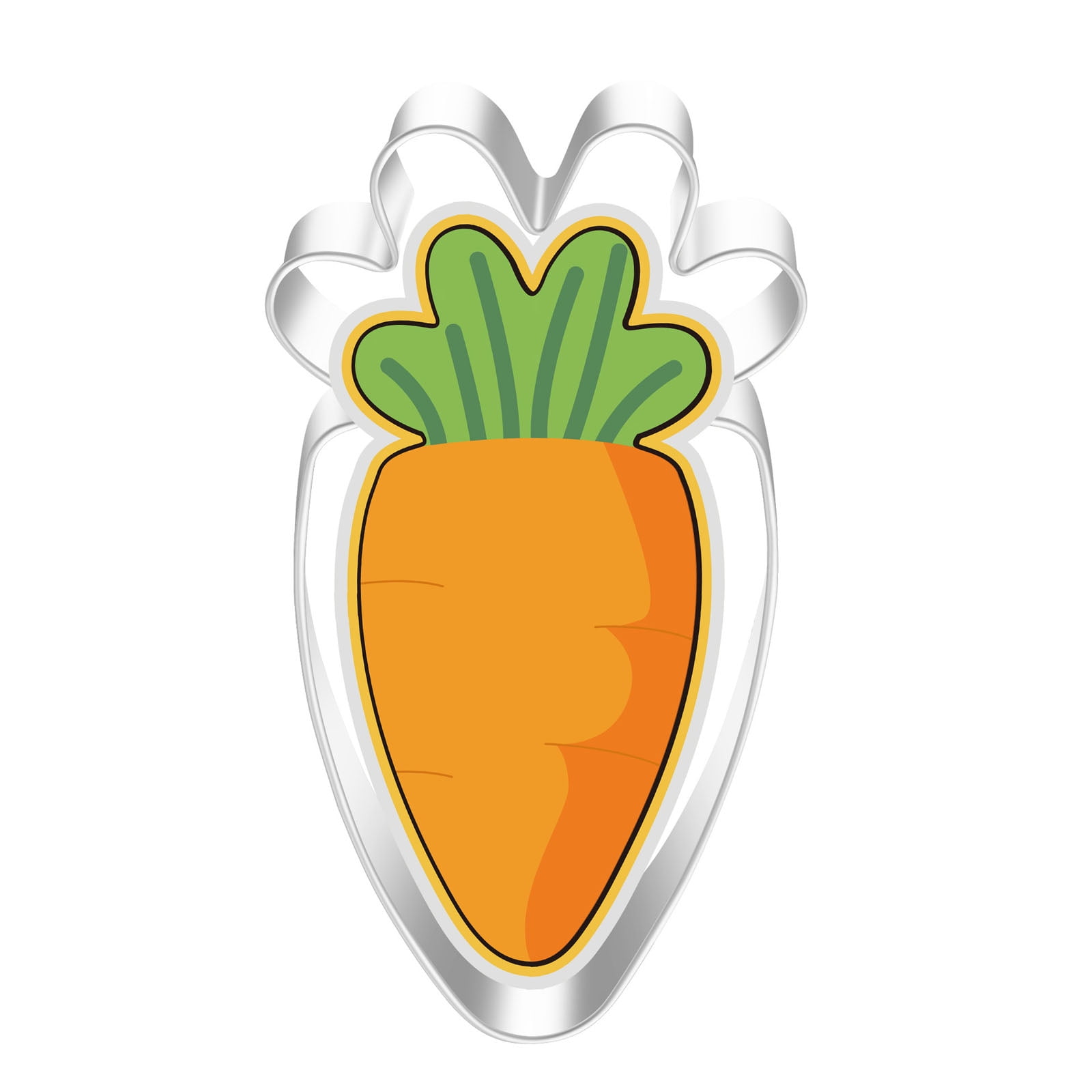 Easter Cartoon Bunny Carrot Shapes, Stainless Steel Cookie Cutter Set ...