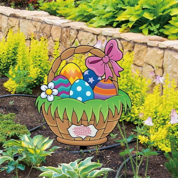 Easter Cartoon Rabbit Acrylic Garden Bunny Ground Stake - Walmart.com
