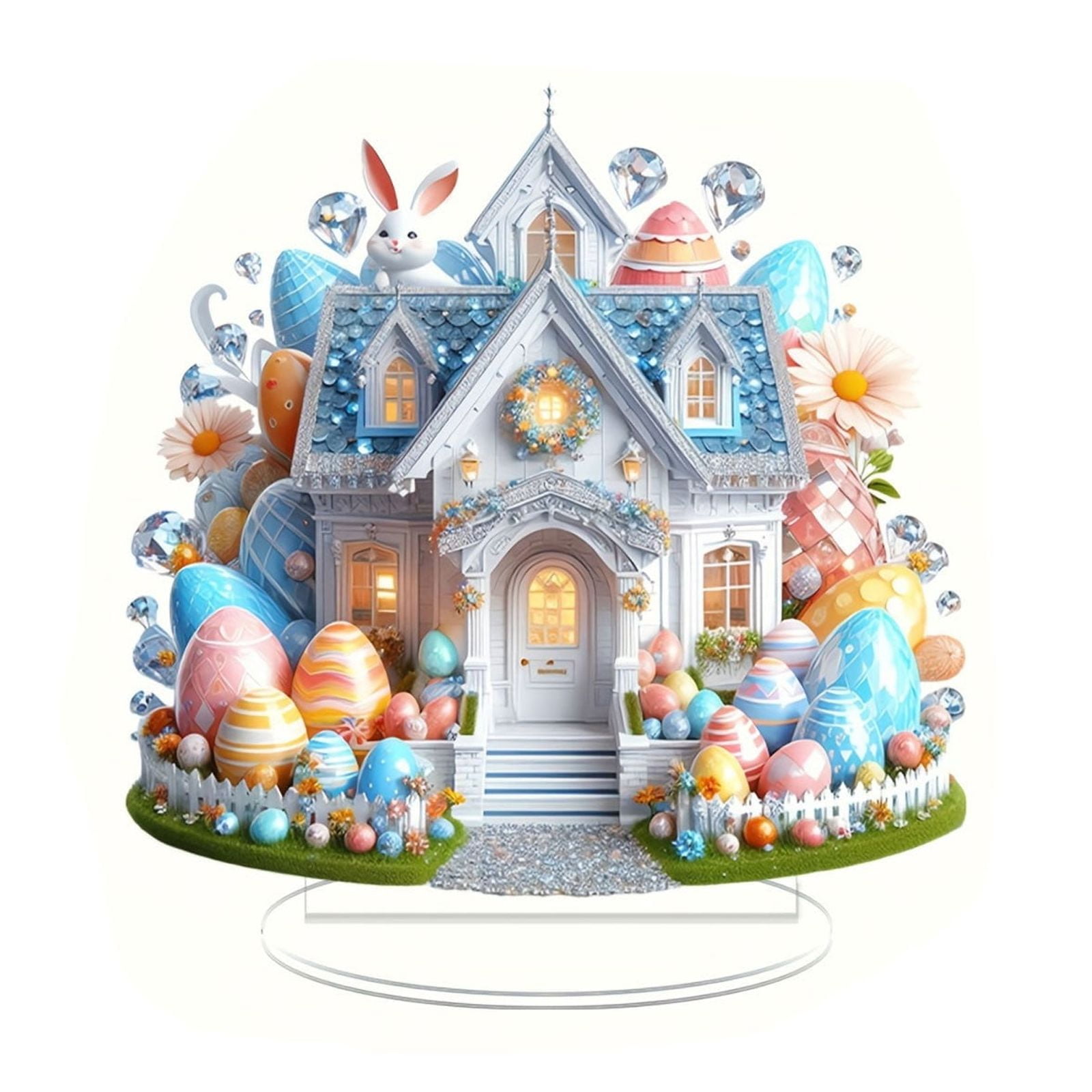 Easter Castle Easter Flat Acrylic Ornament - Walmart.com