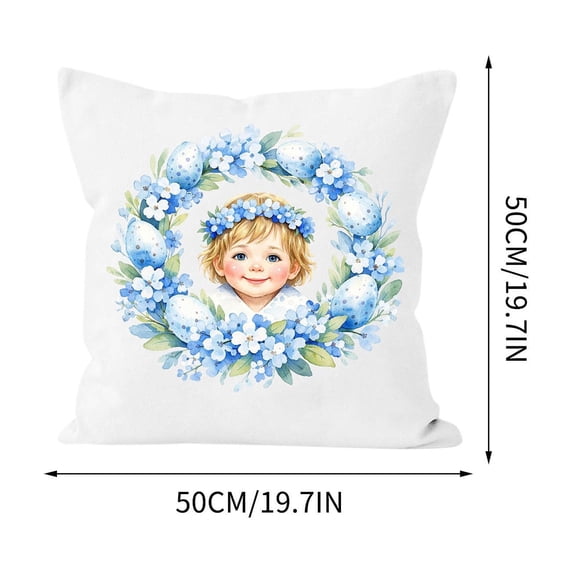 Easter Character Painting Series Cushion Gift for Kids Soft Throw ...