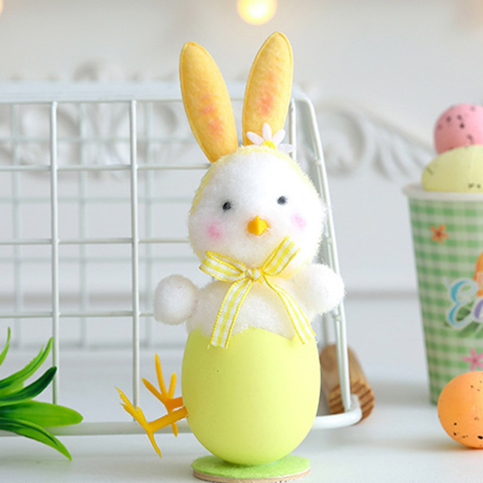 Easter Chick Plush Eggshell Handmade Home Decorations Spring Easter ...