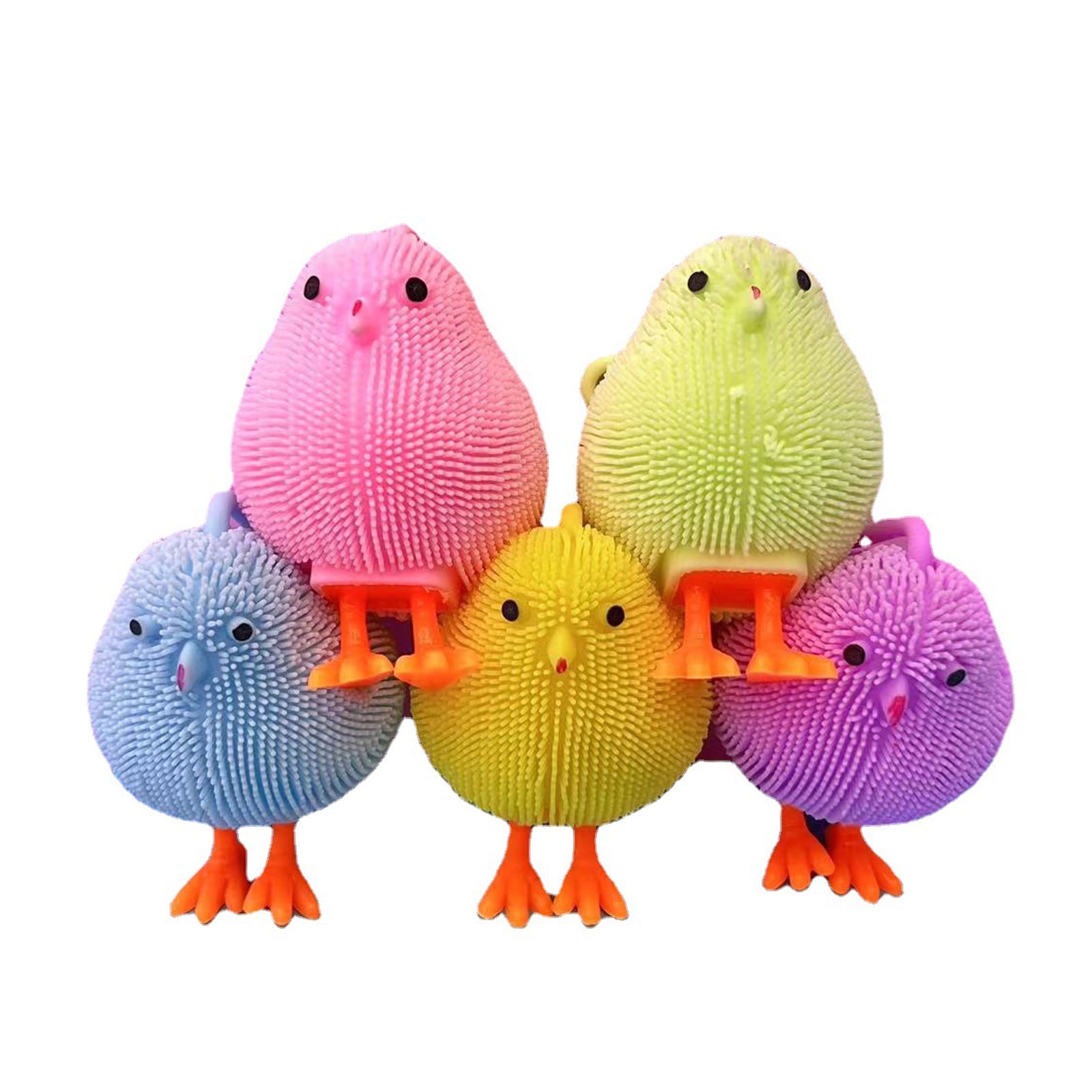 Easter Chicken Glow Toy Funky Flashing Light Up Bathtub Stress Slow ...