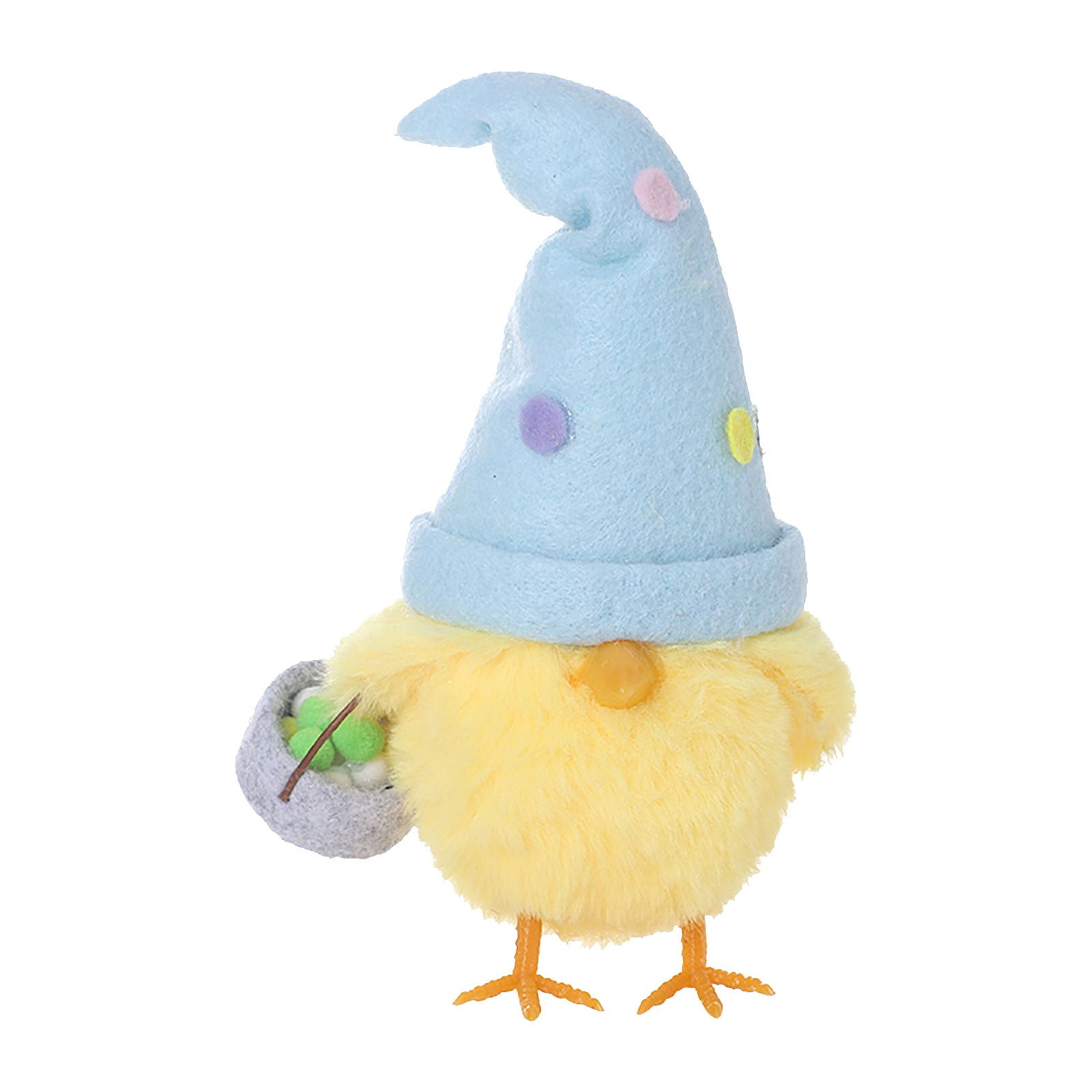 Easter Chicken Table Decor, Small Chicks Figurines with Hat for Spring ...