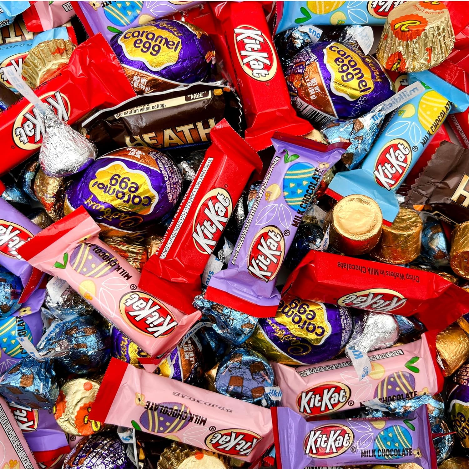 Easter Chocolate Candy Assortment Creme Eggs, KITKAT Bars, REESEScups, Bulk Pack 4 Pounds ...
