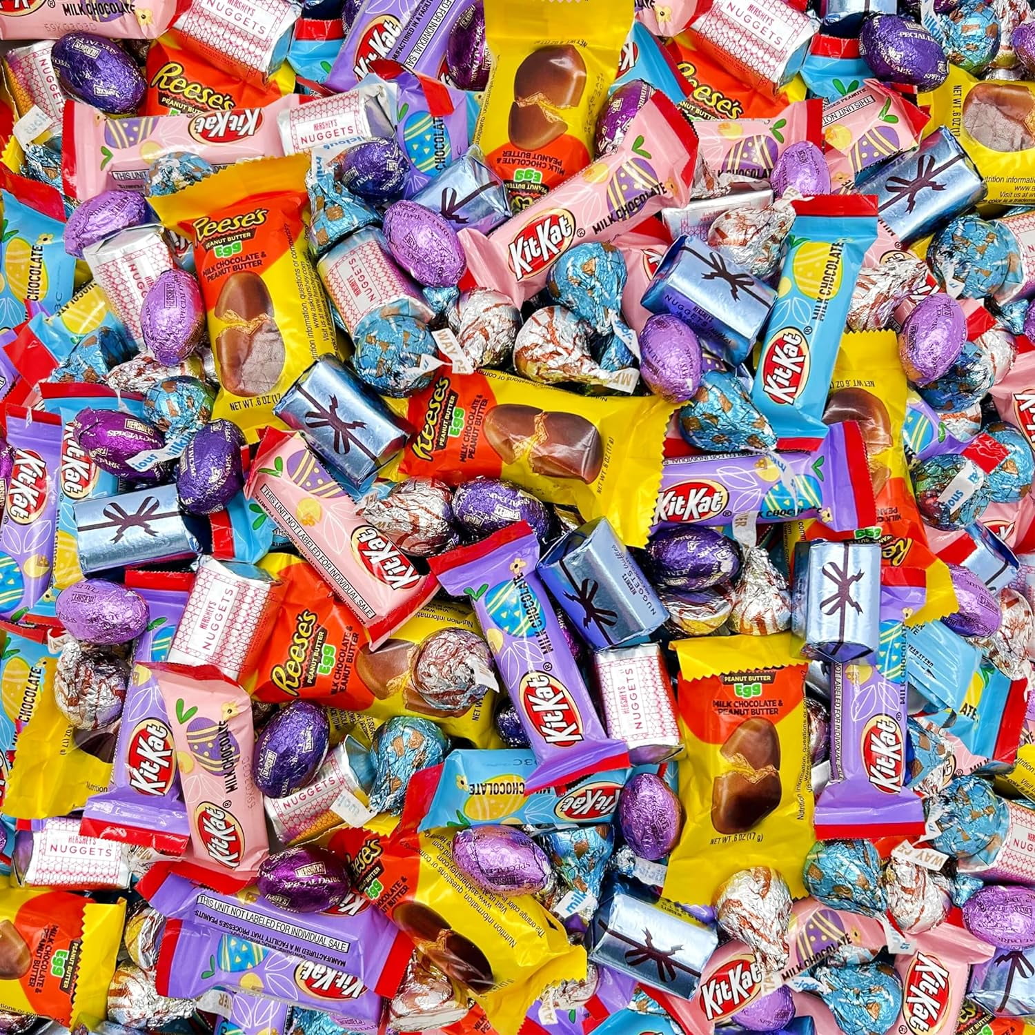 Easter Chocolate Candy Variety Pack - HERSHEY’S KISSES and NUGGETS ...