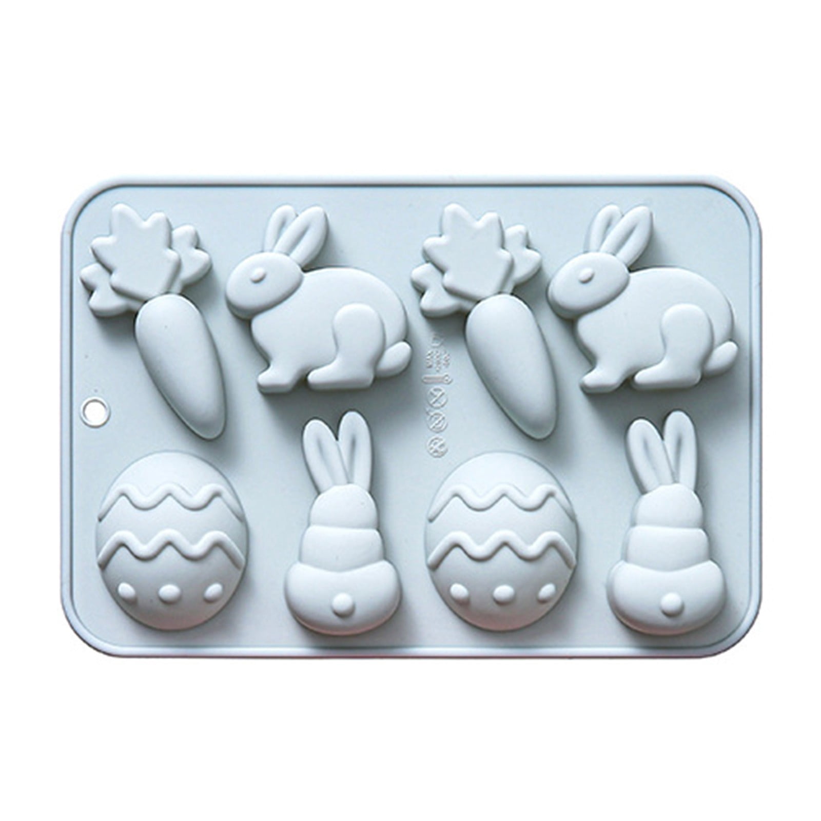 Easter Chocolate Molds, 1 Pack Bunny & Egg Shaped Silicone Molds for ...