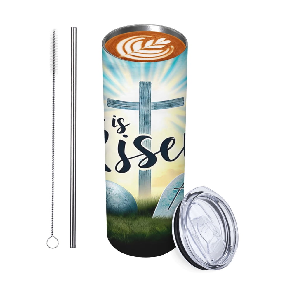 Easter Christian Cross Resurrection Of Jesus He Is Risen 20oz Coffee ...
