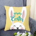 Easter Christmas Pillow Covers, Yellow Easter Egg Tree, Easter Cushion ...