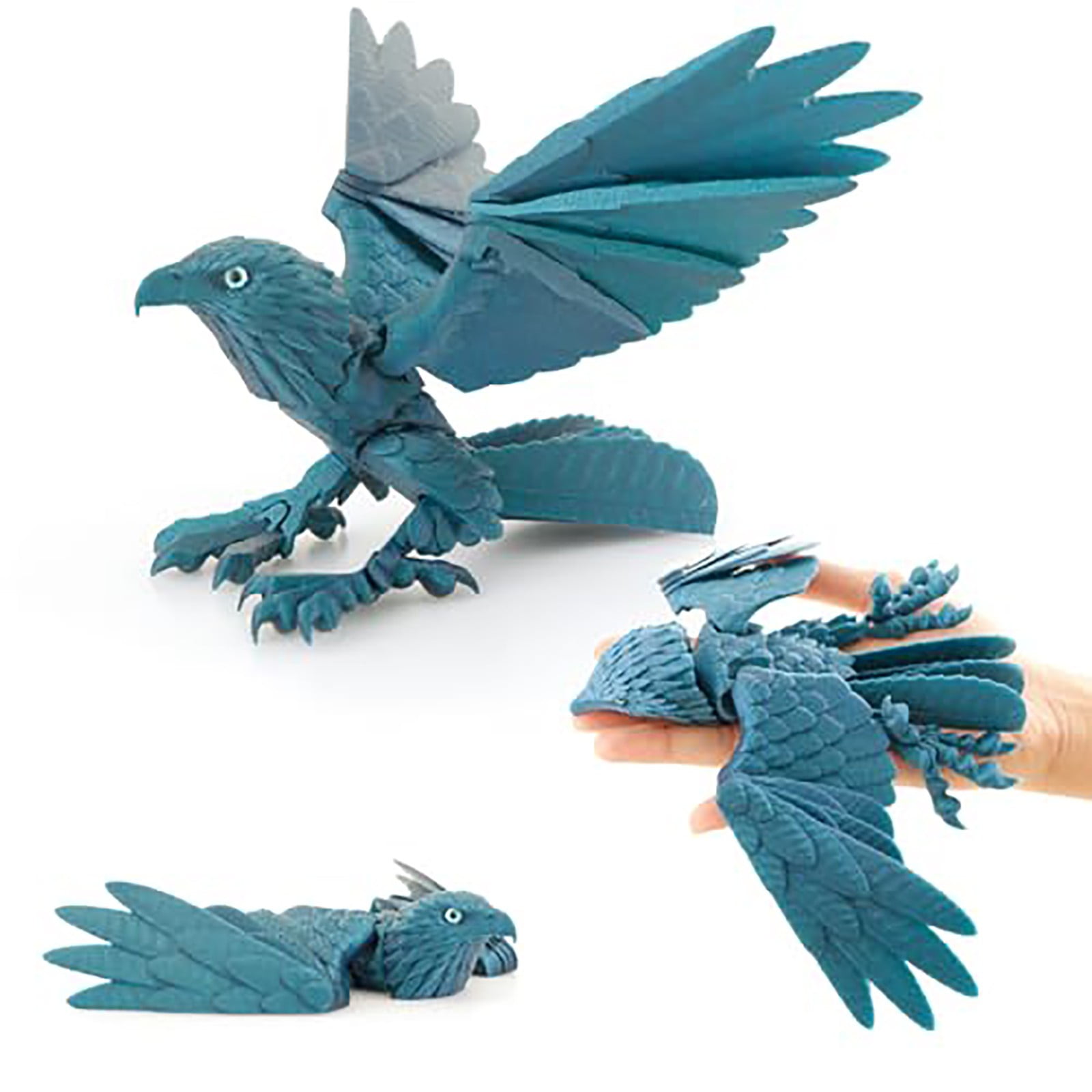 Easter Clearance 10 Styles 3D Printed Toys Movable /Talons/Neck Bald ...