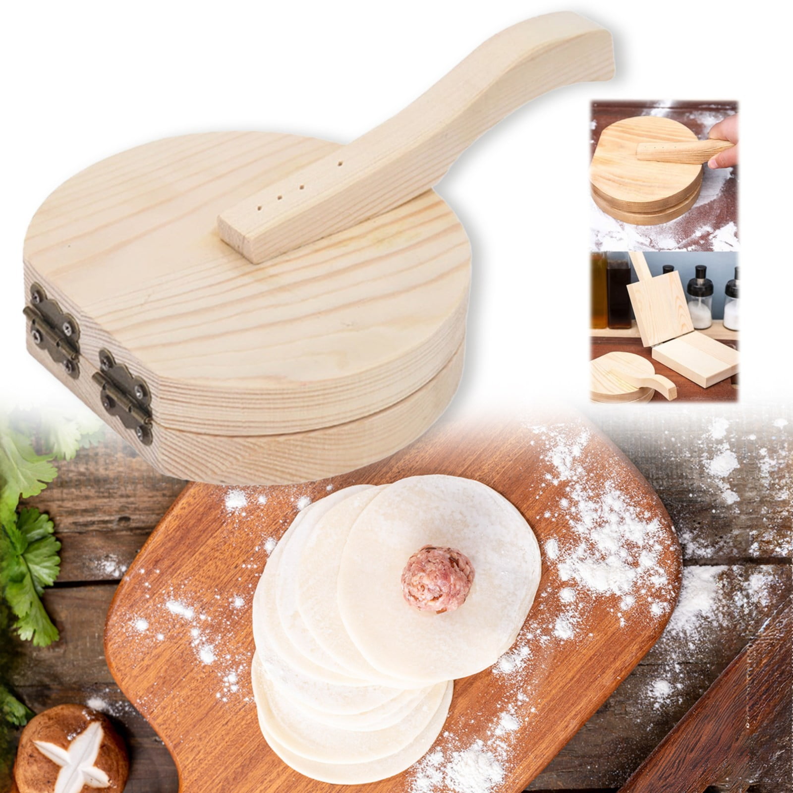Easter Clearance Cooking Gadgets Wooden Dumpling Multifunctional Manual ...