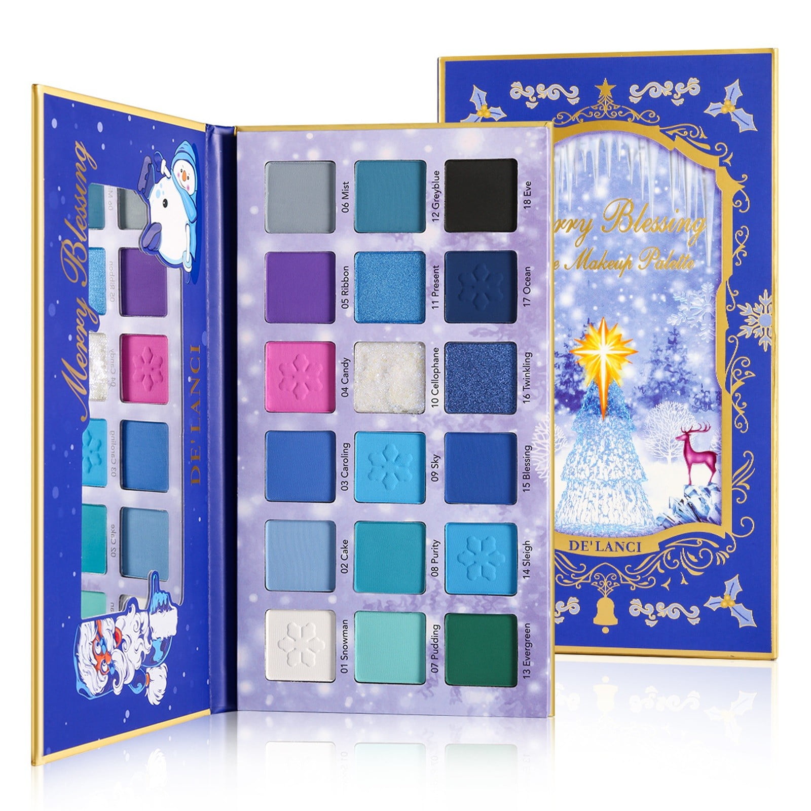 Easter Clearance Eye Shadow Palettes Blue Eyeshadow Christmas Blue ...