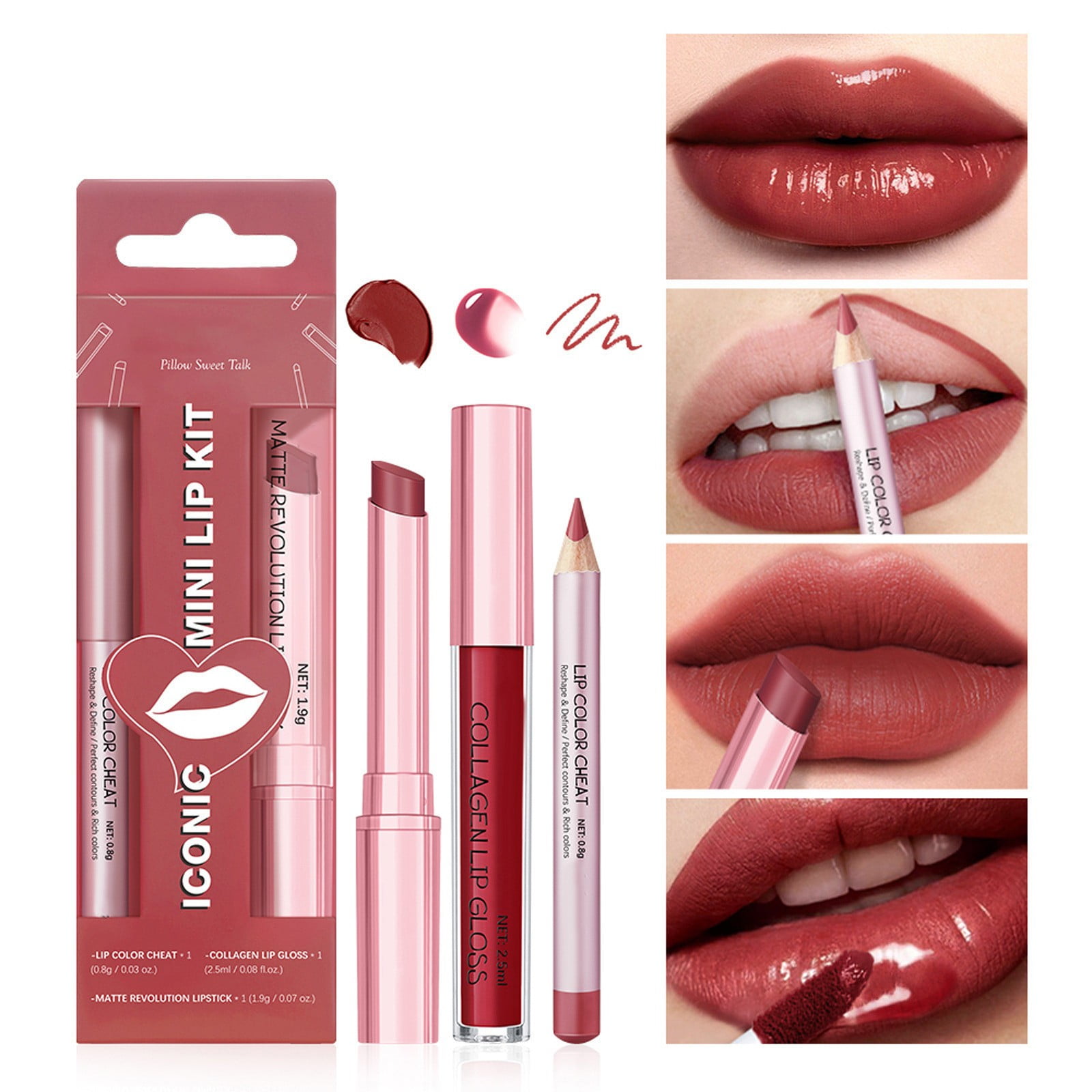 Easter Clearance Lip Stain 4 Colors Three Piece Lip Color Suit Non ...