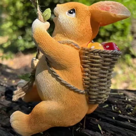 Easter Climbing Rabbit Tree Hugger Garden Bunny Statue Resin Animal ...