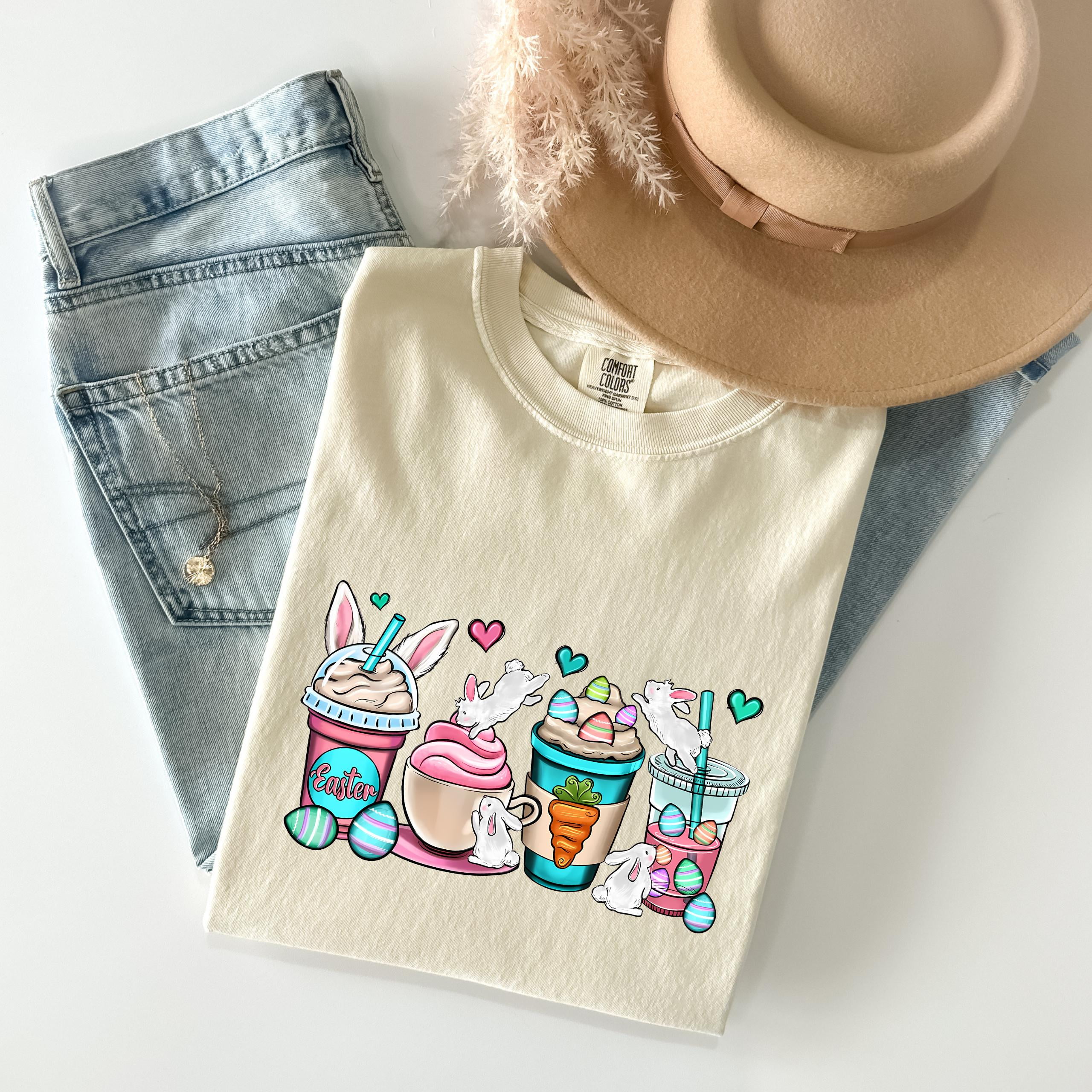 Easter Coffee Cups Shirt, Some Bunny Needs Coffee Shirt, Funny Easter ...