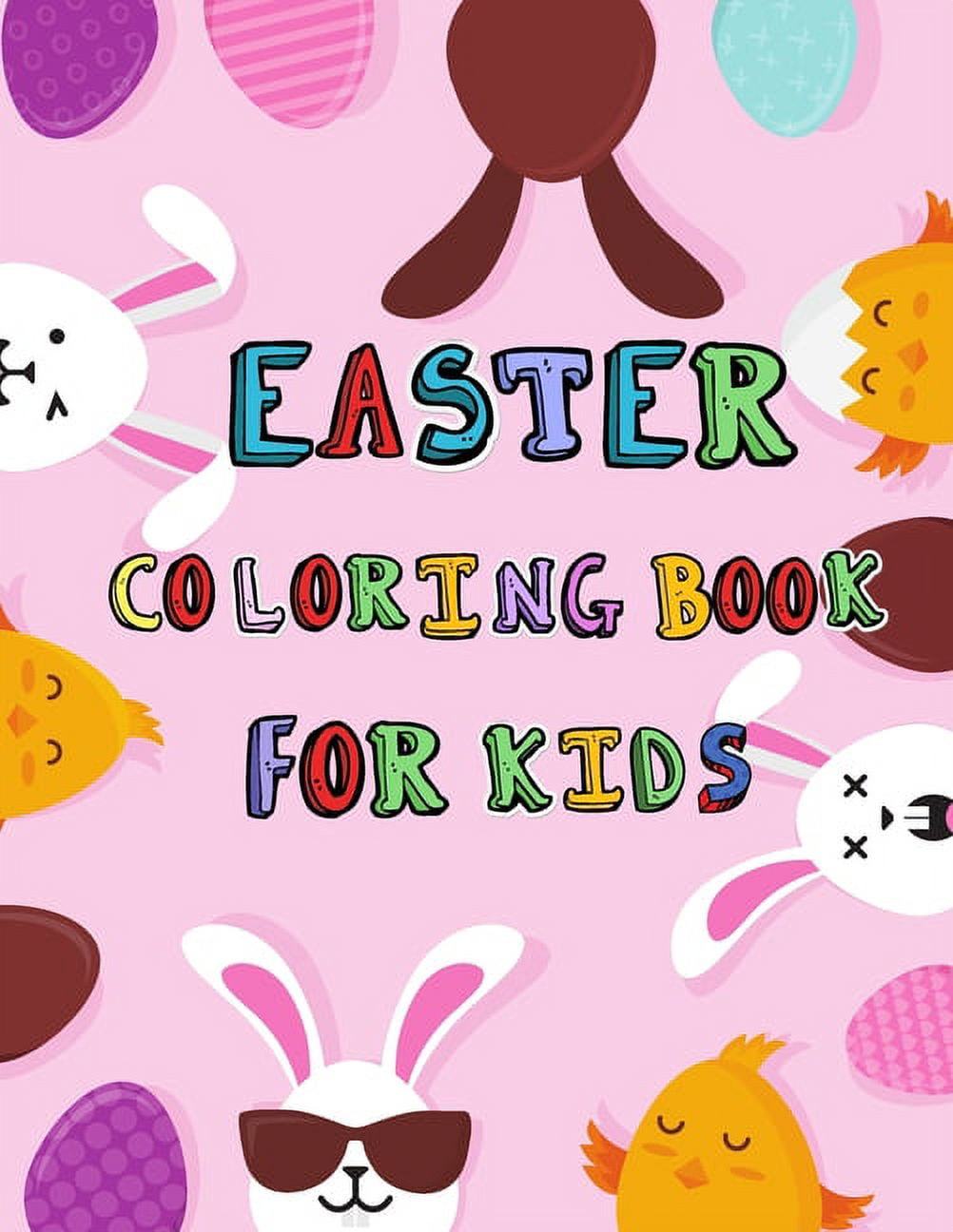 Easter Coloring Book for Kids: 62 Funny Easter Coloring Pages, Perfect ...