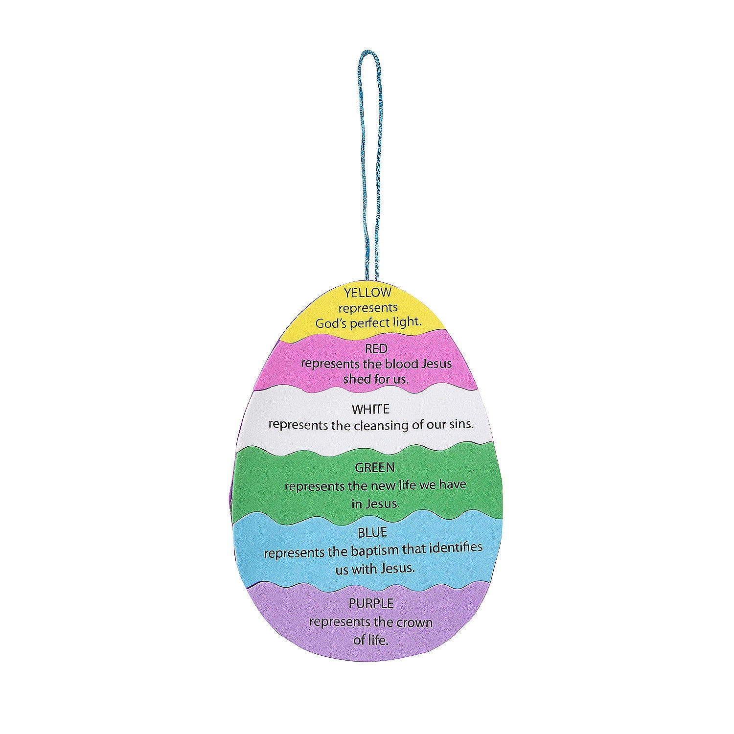 Easter “Colors of Faith” Egg Craft Kit, Craft Kits, Sign Decoration ...