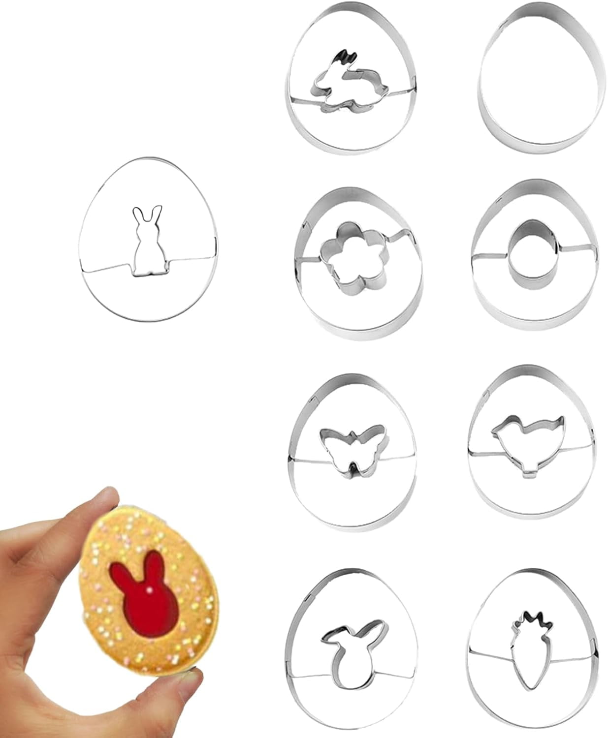 Easter Cookie Cutter Small | Stainless Steel Baking Tool - Festive Pie ...