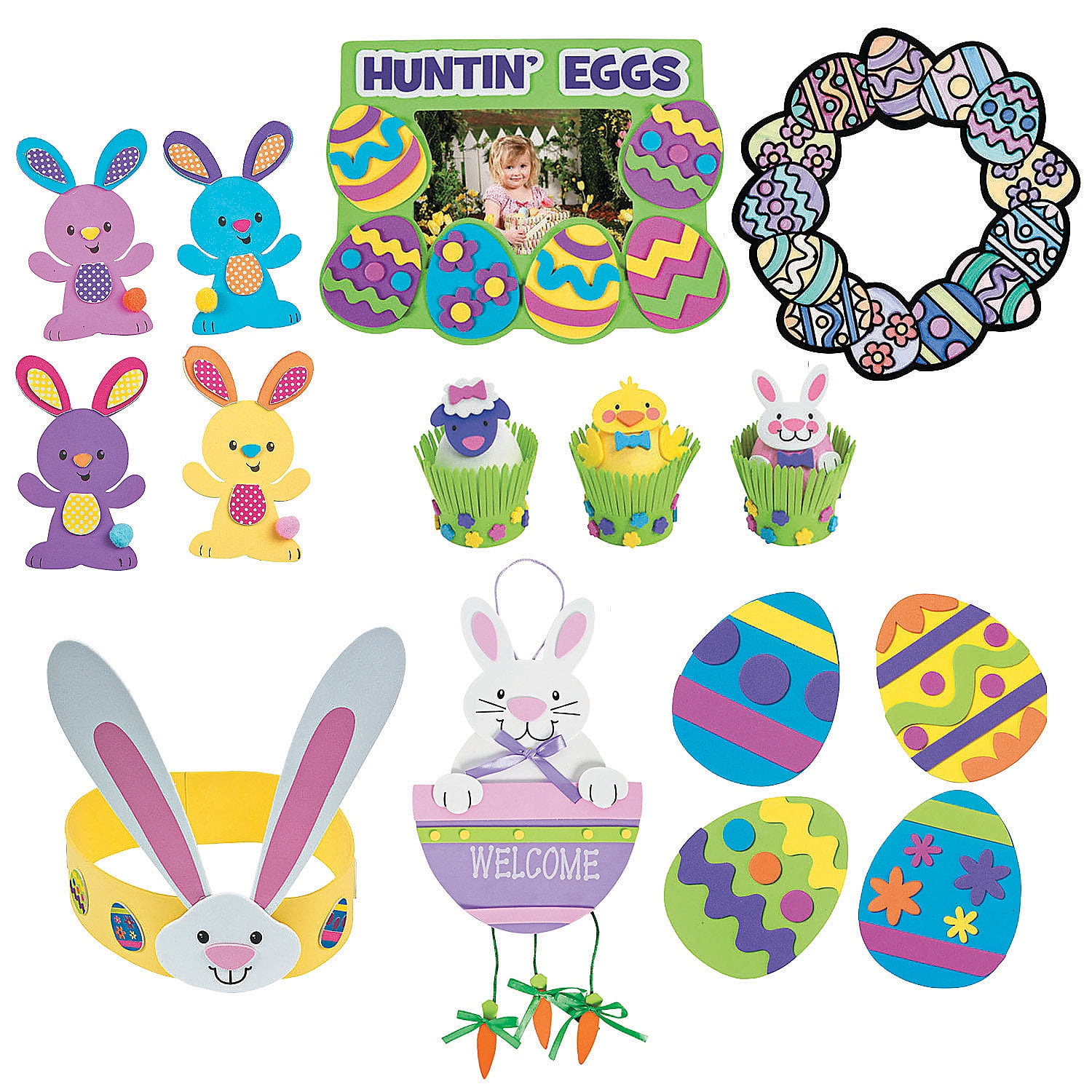 Easter Craft Kit Assortment - Party Favors - 84 Pieces - Walmart.com