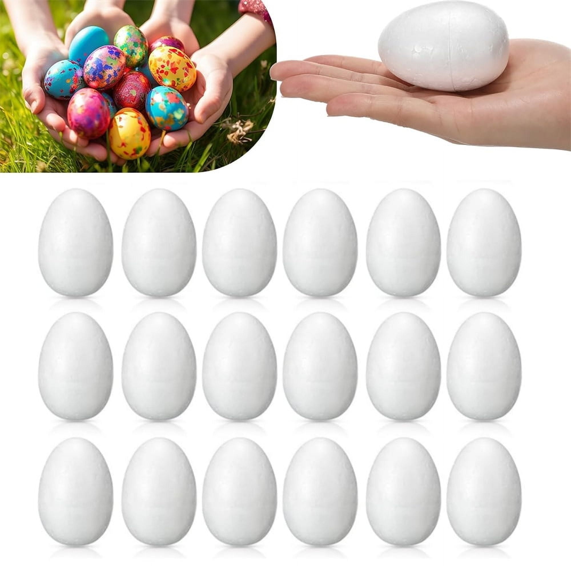 Easter Craft Making Eggs,3.5inch Handmade Foam Egg,Smooth DIY Painting ...