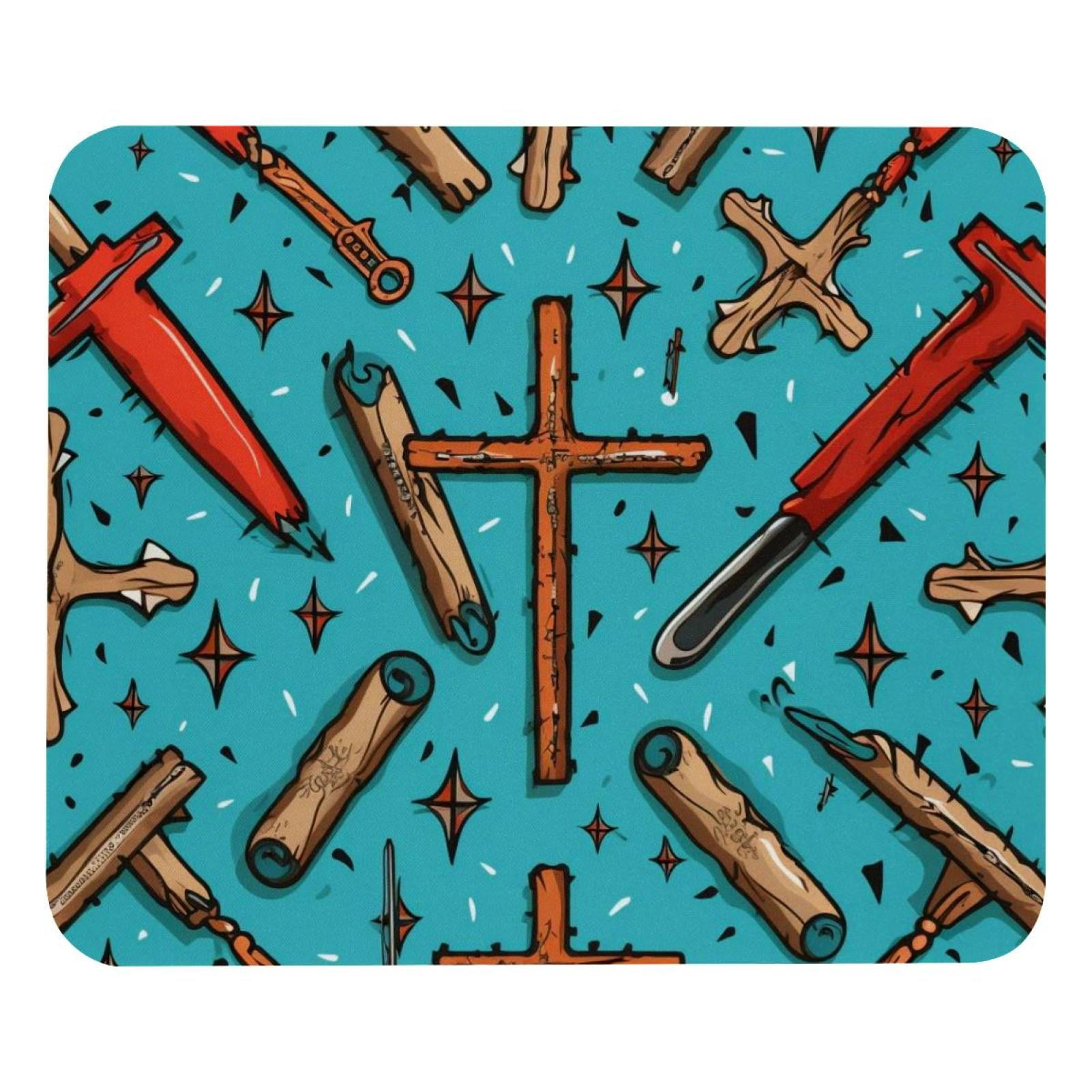 Easter Cross Mouse Pad, Smooth Mouse Mat, Computer Mouse-pad for ...